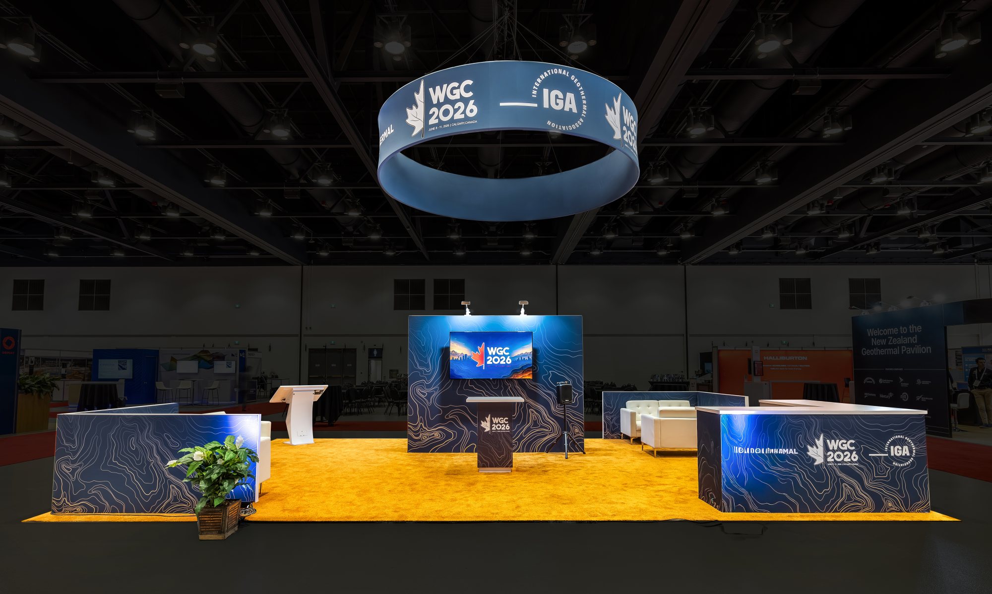 International Geothermal Association 20x30 Trade Show Booth